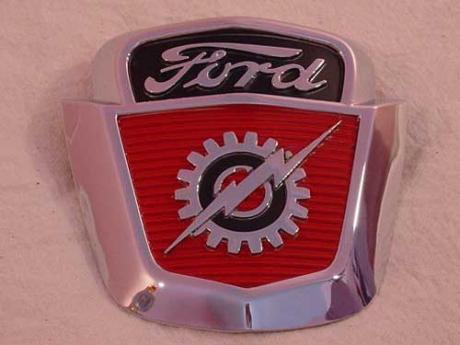 FRONT HOOD EMBLEM- W/PAD (1953-56) - Classic Pickup Supplies