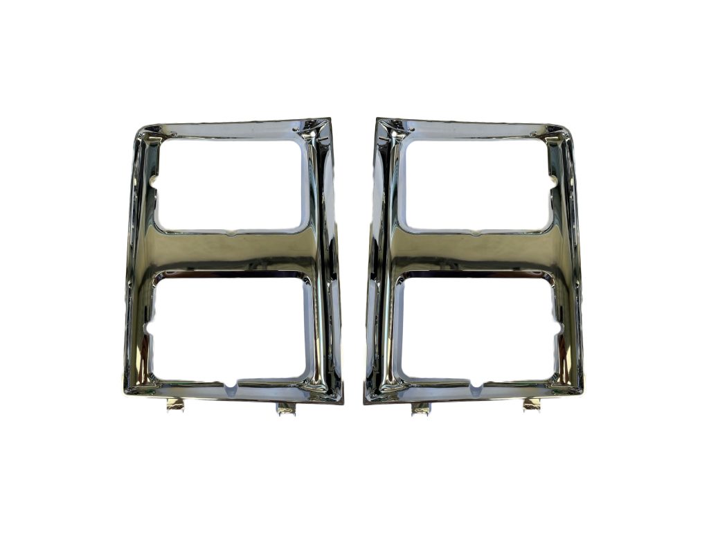 HEADLIGHT BEZEL SET-DUAL-CHROME (1985-87) - Classic Pickup Supplies