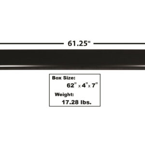 REAR BUMPER-STEPSIDE-BLACK (1948-72) - Classic Pickup Supplies