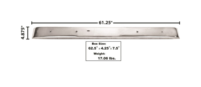 REAR BUMPER-CHROME-STEPSIDE (1948-72) - Classic Pickup Supplies