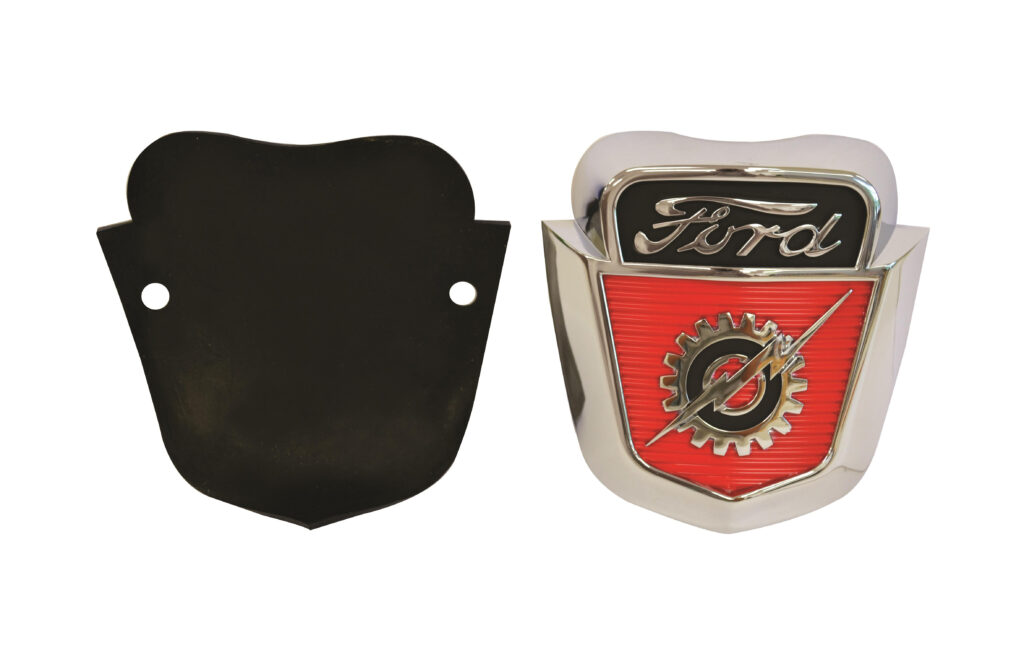FRONT HOOD EMBLEM- W/PAD (1953-56) - Classic Pickup Supplies
