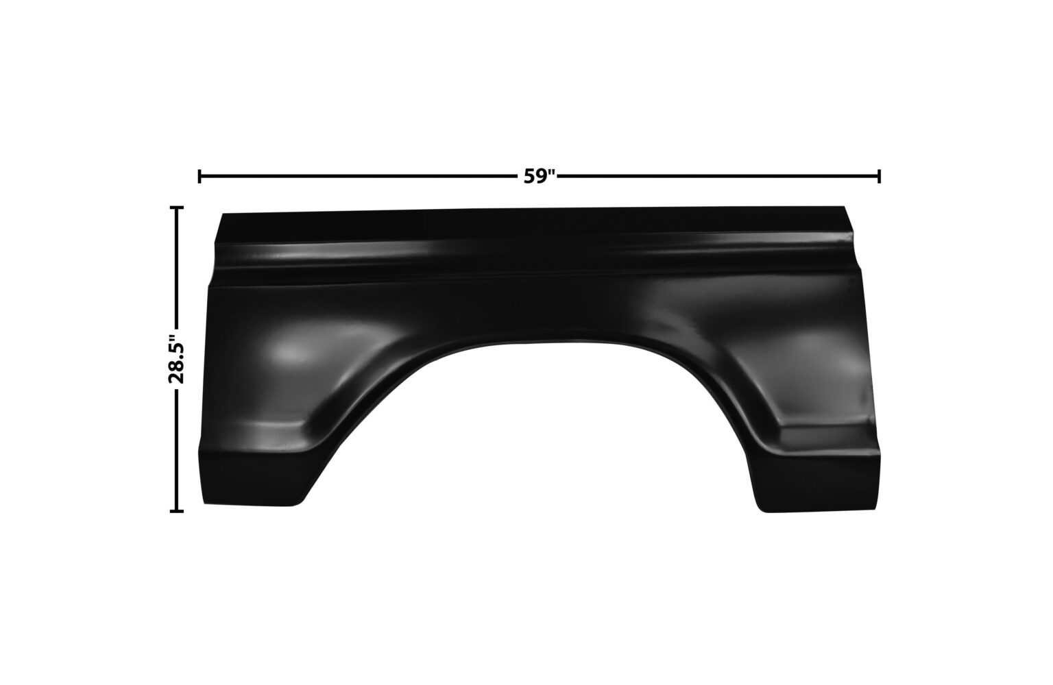 WHEEL ARCH PANEL-STYLESIDE-RH (1973-79) - Classic Pickup Supplies