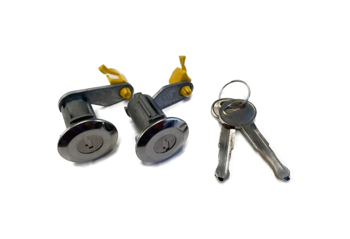 DOOR LOCK SET-W/KEYS-CHROME (1980-91) - Classic Pickup Supplies