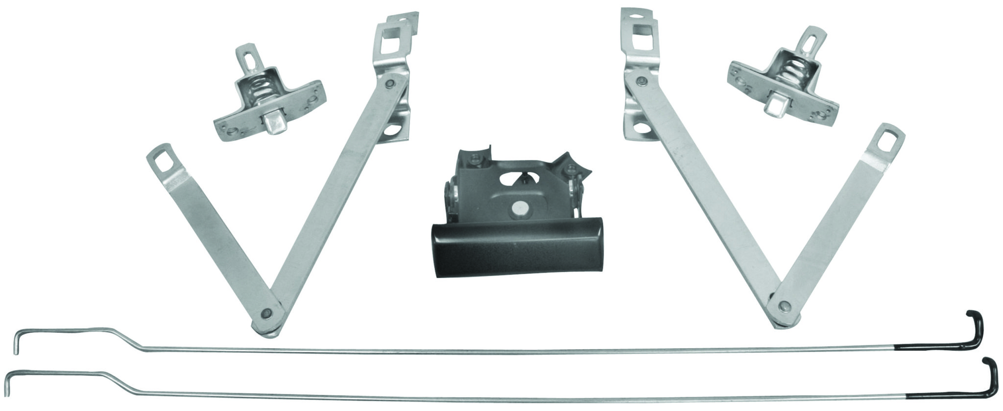 TAILGATE LATCH KIT -W/BLACK HANDLE-FLEETSIDE-7PC (1967-72) - Classic ...