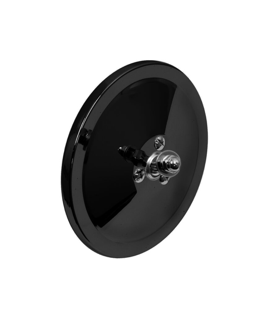 EXTERIOR MIRROR HEAD-5" ROUND-BLACK-SMOOTH (1947-72) - Classic Pickup ...