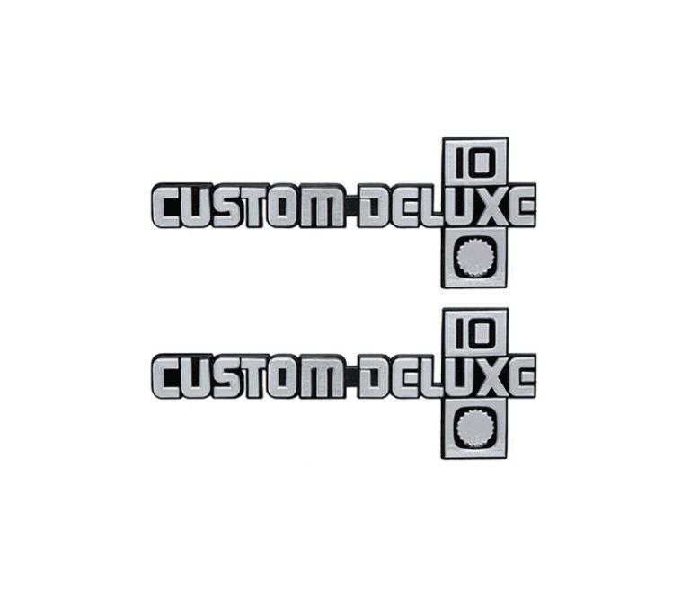 FENDER EMBLEM SET "CUSTOM DELUXE 10" (1981-87) - Classic Pickup Supplies