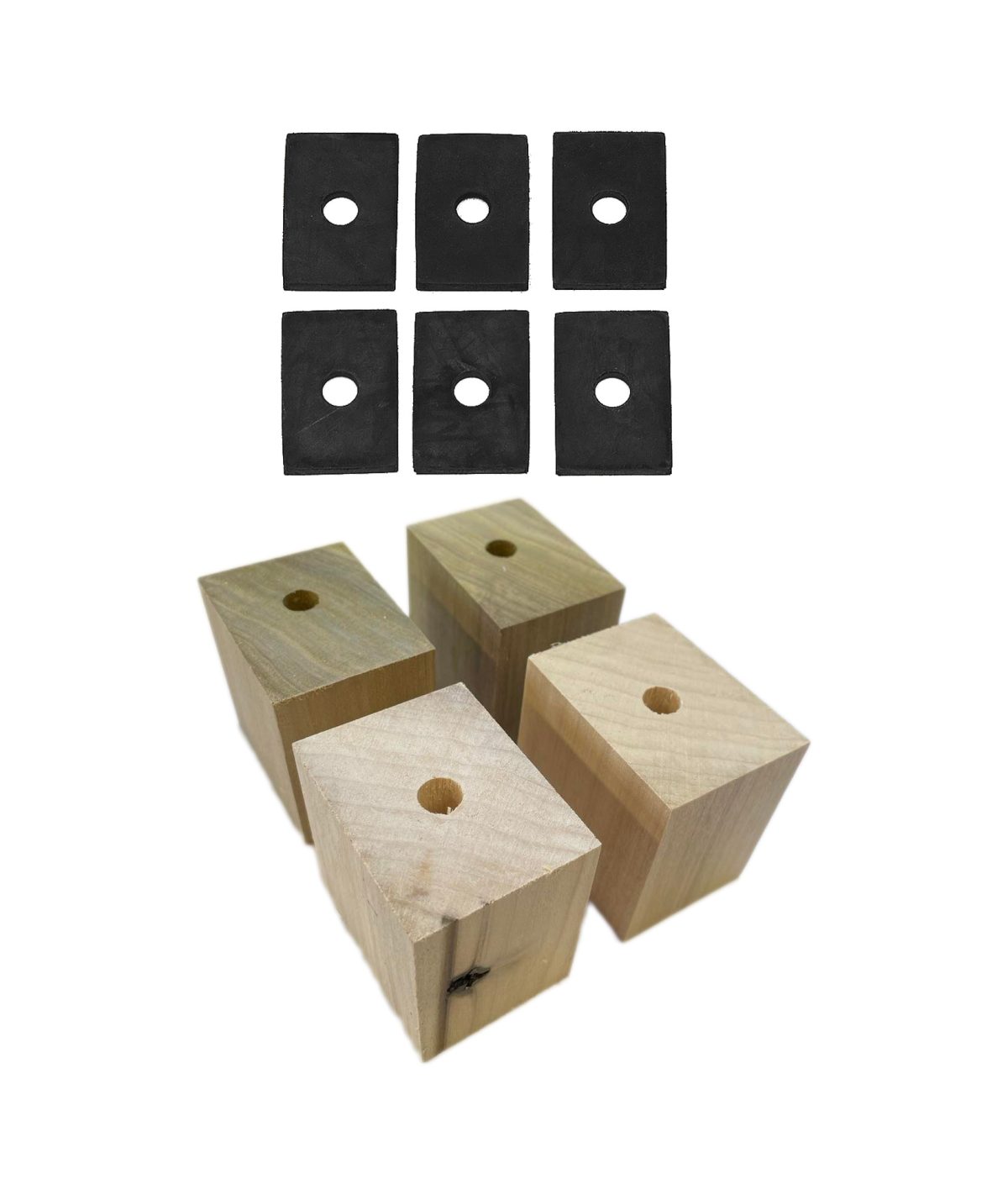 BED MOUNTING BLOCKS AND PAD SET-STEPSIDE-SHORTBED-10 PIECE (1947-53 ...